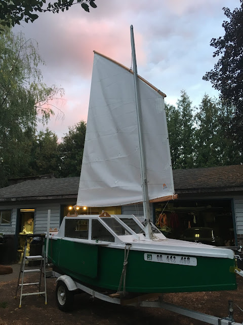 Michalak Robbsboat build: Playing with different rig layouts