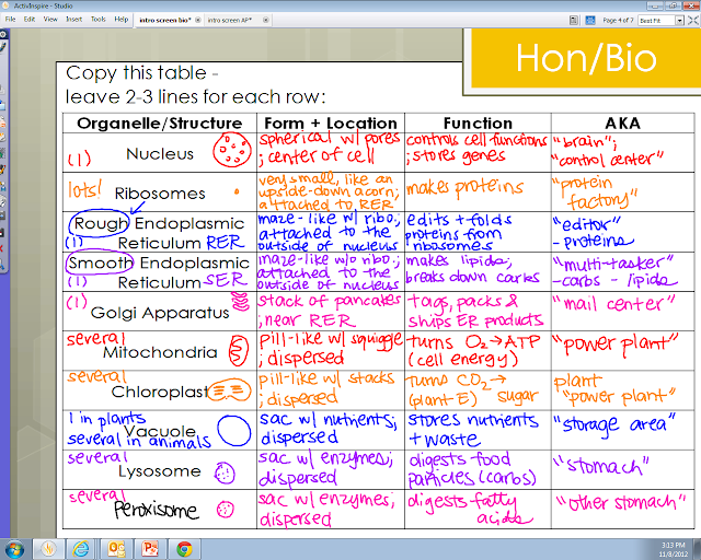 Ms. Le's Class: Notes in Biology: Cell Organelles