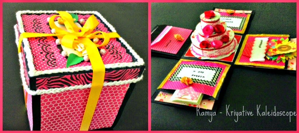 BIRTHDAY THEME EXPLOSION BOX - KRIYA-TIVE KALEIDOSCOPE