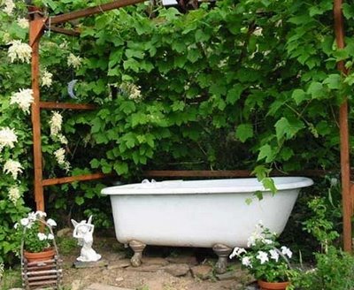 This White Shed: Bathtub Al Fresco