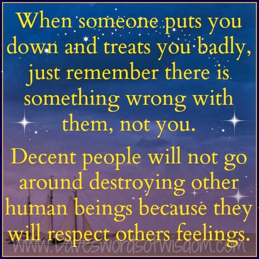 Wisdomtoinspirethesoul.com: Decent People Don't Destroy Others