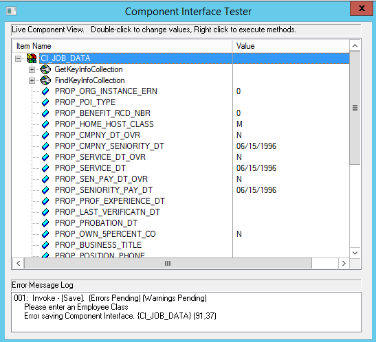 PeopleTools - Event Mapping support to Component Interface