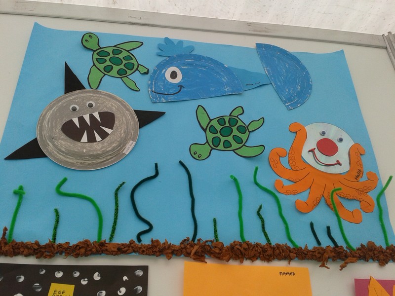 Meio Ambiente - Murais de Fundo do Mar - Cantinho Alternativo