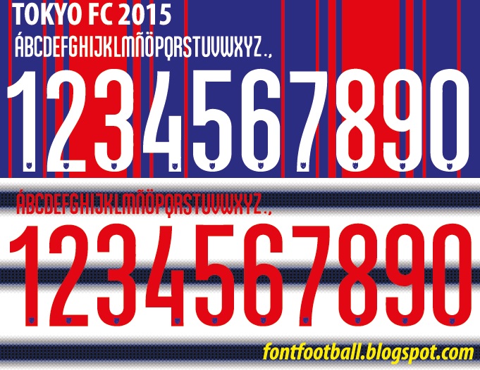 FONT FOOTBALL: Font Vector Tokyo FC 2015 kit