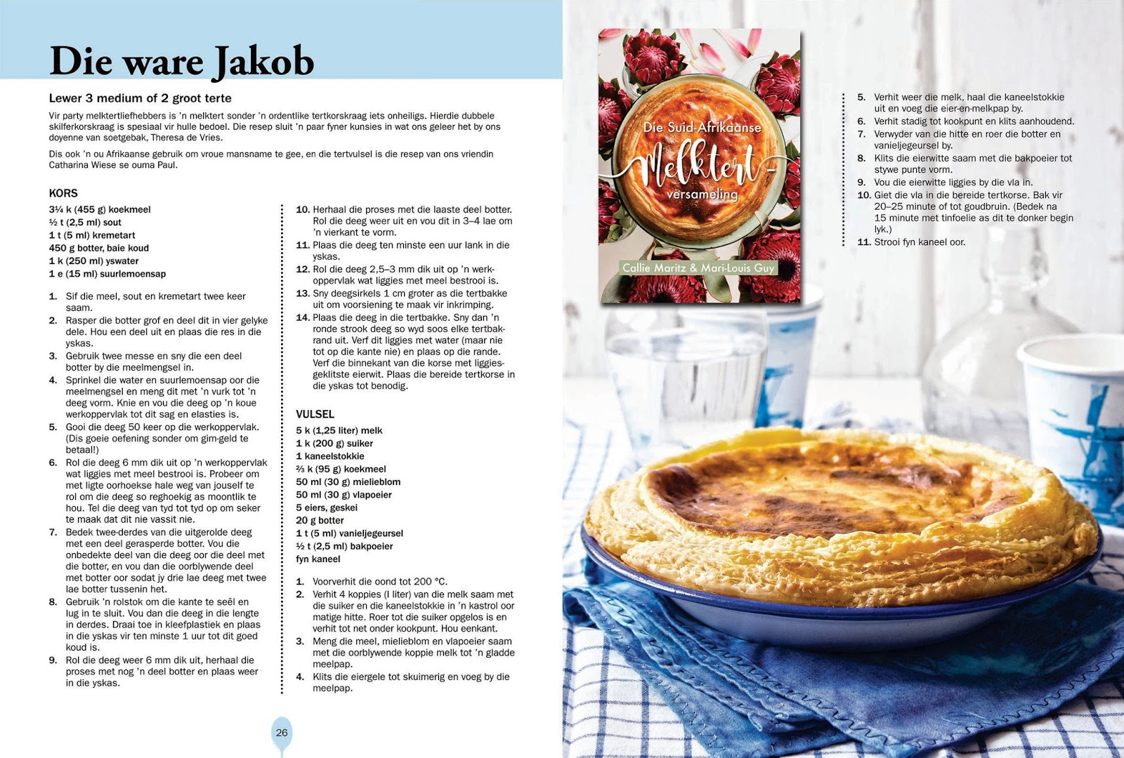 Kookkuns: Melktert - Die Ware Jakob