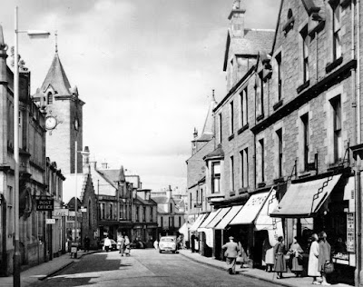 Tour Scotland: Old Photograph Shops High Street Crieff Perthshire Scotland