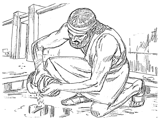 Gideon Coloring Fleece Bible Pages Printable Kids Judge Crafts ...