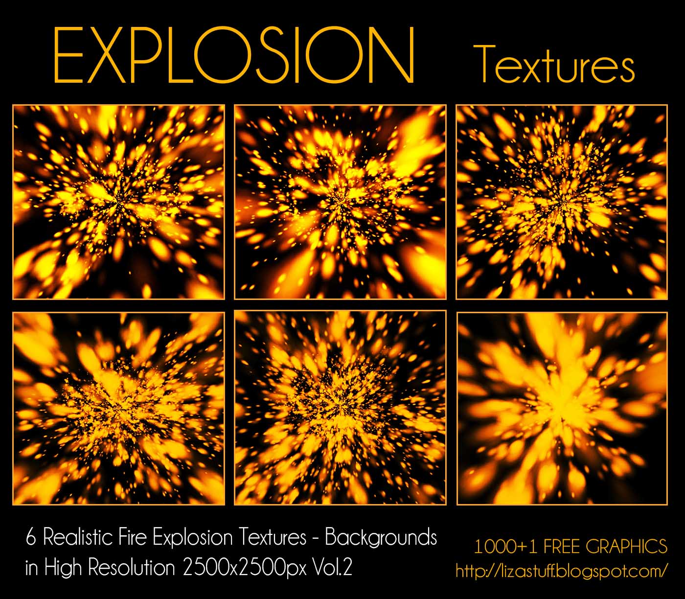 6 Realistic Fire Explosion Textures - Backgrounds vol.2. | Στάλες στο ...