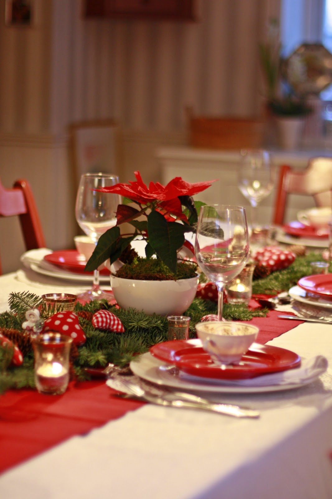 Englekyss: Inspirasjon til dekking av julebord