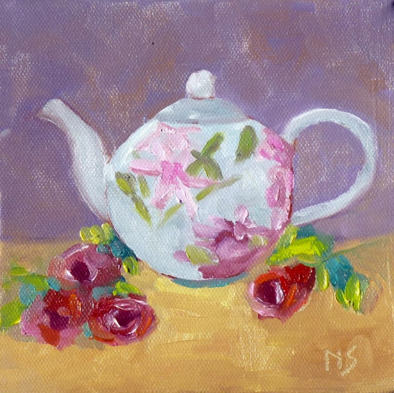 Nancy Standlee Fine Art: Small Oils in Still Life for the Leslie Saeta ...