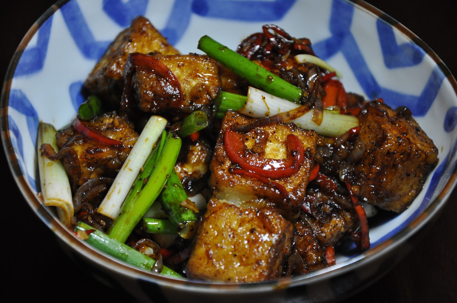 Slice of Rice: Black Pepper Tofu