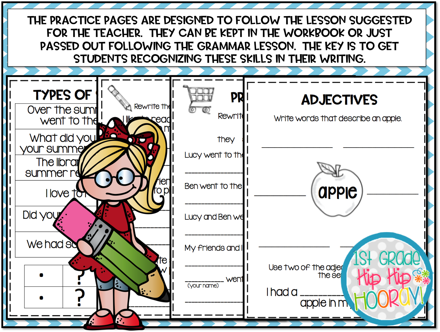 1st Grade Hip Hip Hooray!: Let's Write September...a complete writing ...