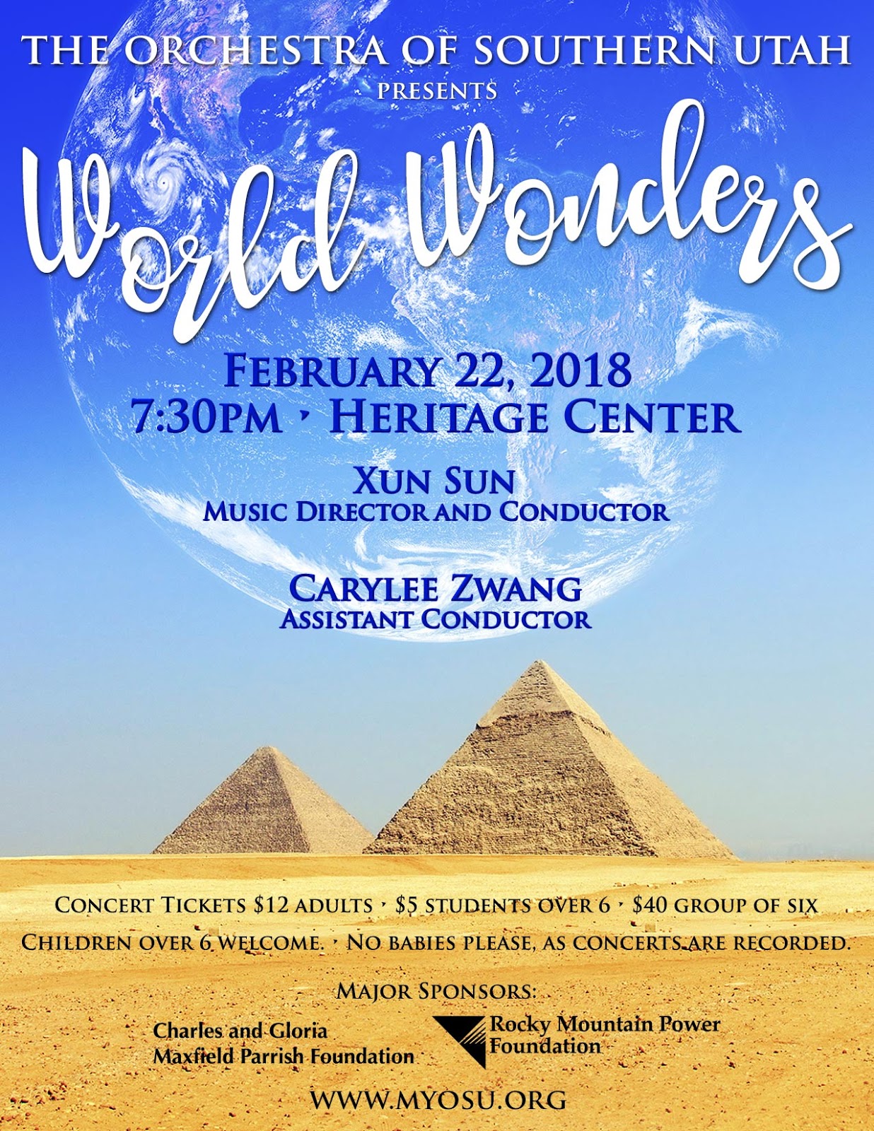 Orchestra of Southern Utah: Feb. Concerts Explore the Wonders of the ...