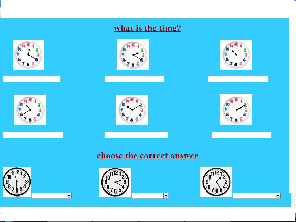 Juanfran´s English Corner: English exercises: Time