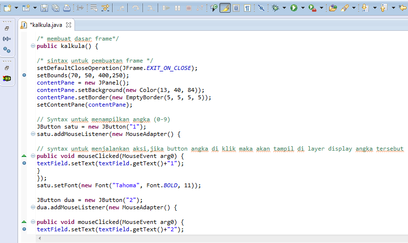 Progam Sederhana Calculator Pada eclipse ~ BloG_Tunes