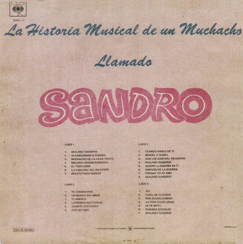ENTRE MUSICA: SANDRO - Historia musical de un muchacho llamado Sandro ...