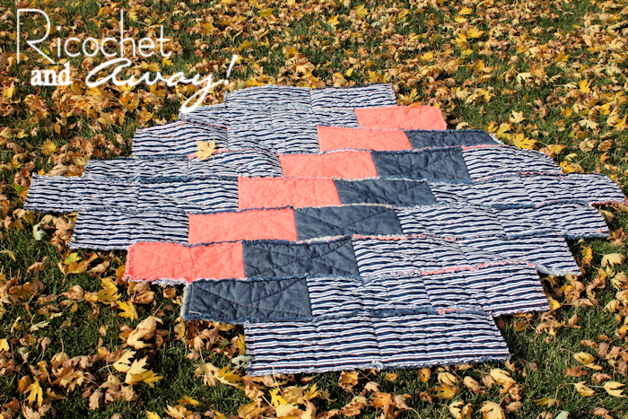 Ricochet and Away!: The Chevron Rag Quilt
