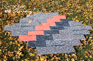 Ricochet and Away!: The Chevron Rag Quilt