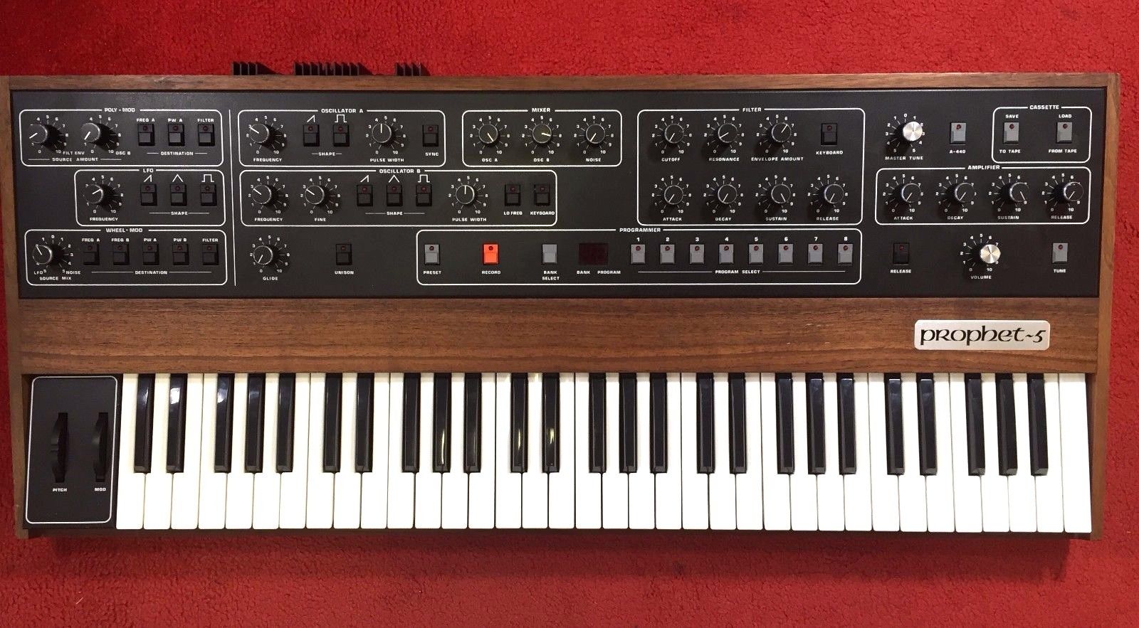 MATRIXSYNTH: Sequential Circuits Prophet 5 Analog Synth Keyboard Rev 3 ...