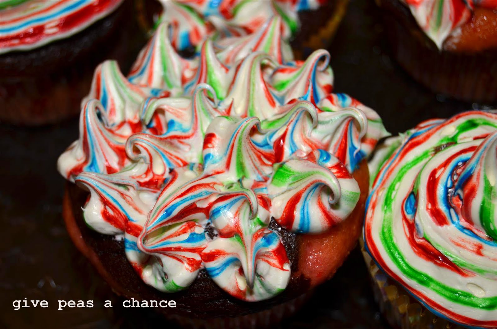 Give Peas a Chance: Color Swirled Icing (Tie Dye, Rainbow)