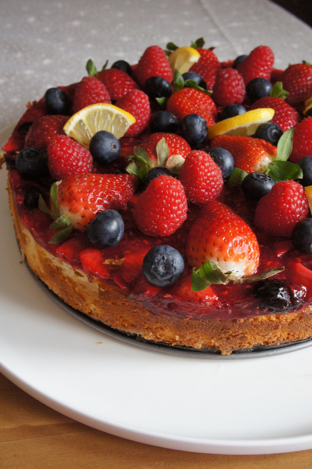 Cheesecake aux fruits rouges