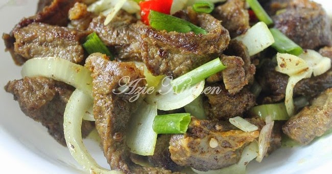 Daging Rusa Goreng Garam Kunyit - Azie Kitchen