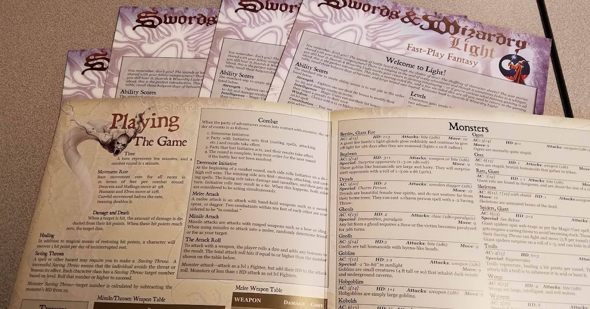 Tenkar's Tavern: It's Alive! Swords & Wizardry Light Proofs Exist!