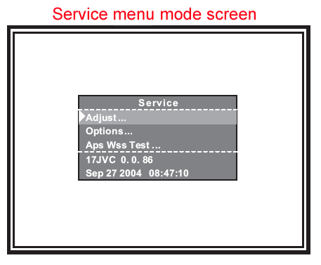 JVC LT-23D50BK TV Service Menu