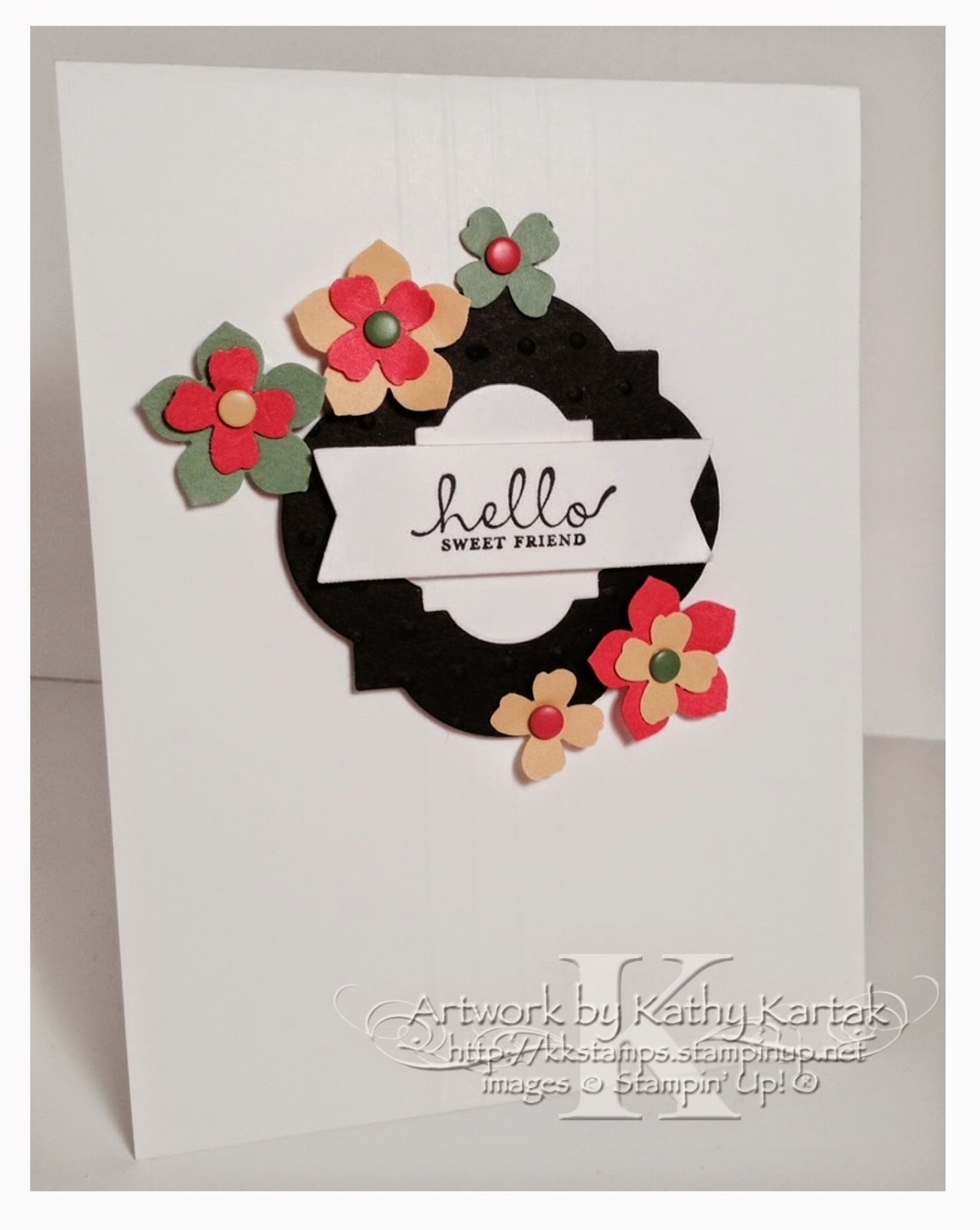 Faithful INKspirations: Clean & Simple Cheery Hello