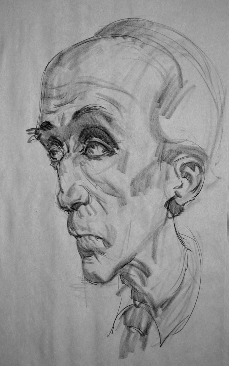 E. M. Gist Illustration/ Dead of the Day: Head Drawing