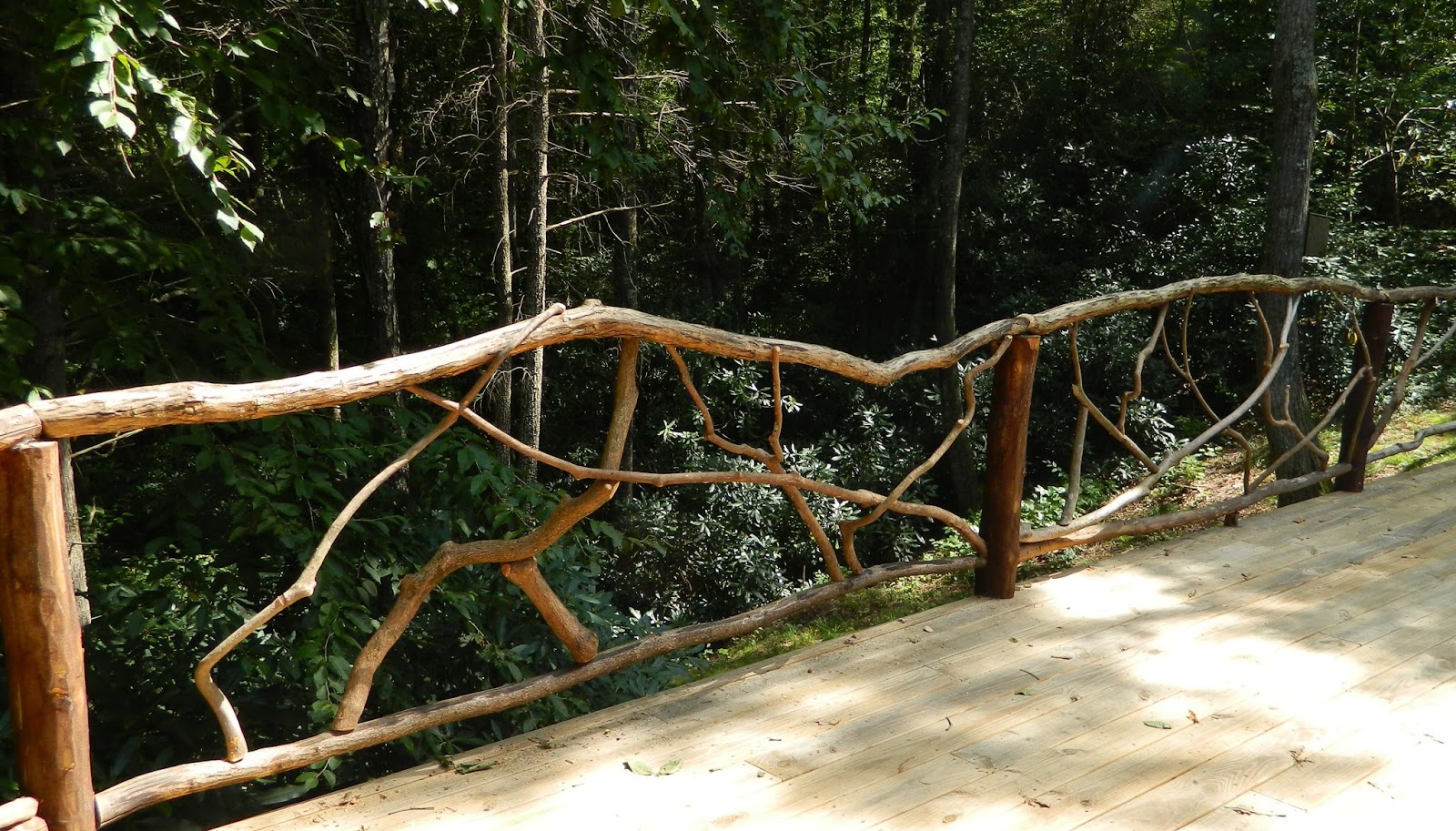 Lise's Log Cabin Life: Building Rustic Deck Railing Spindles