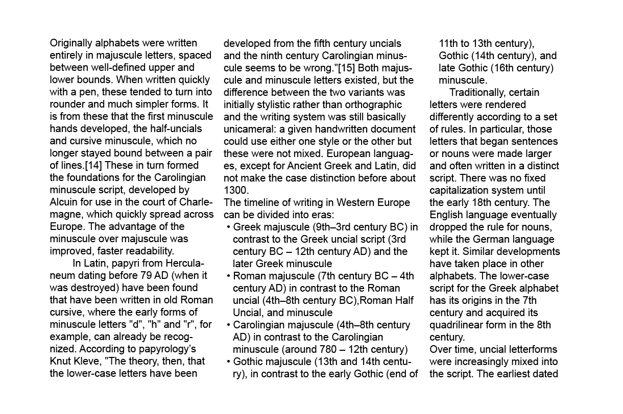 The Informed Illustrator: Typographic Don'ts and Do's: 2. Columns