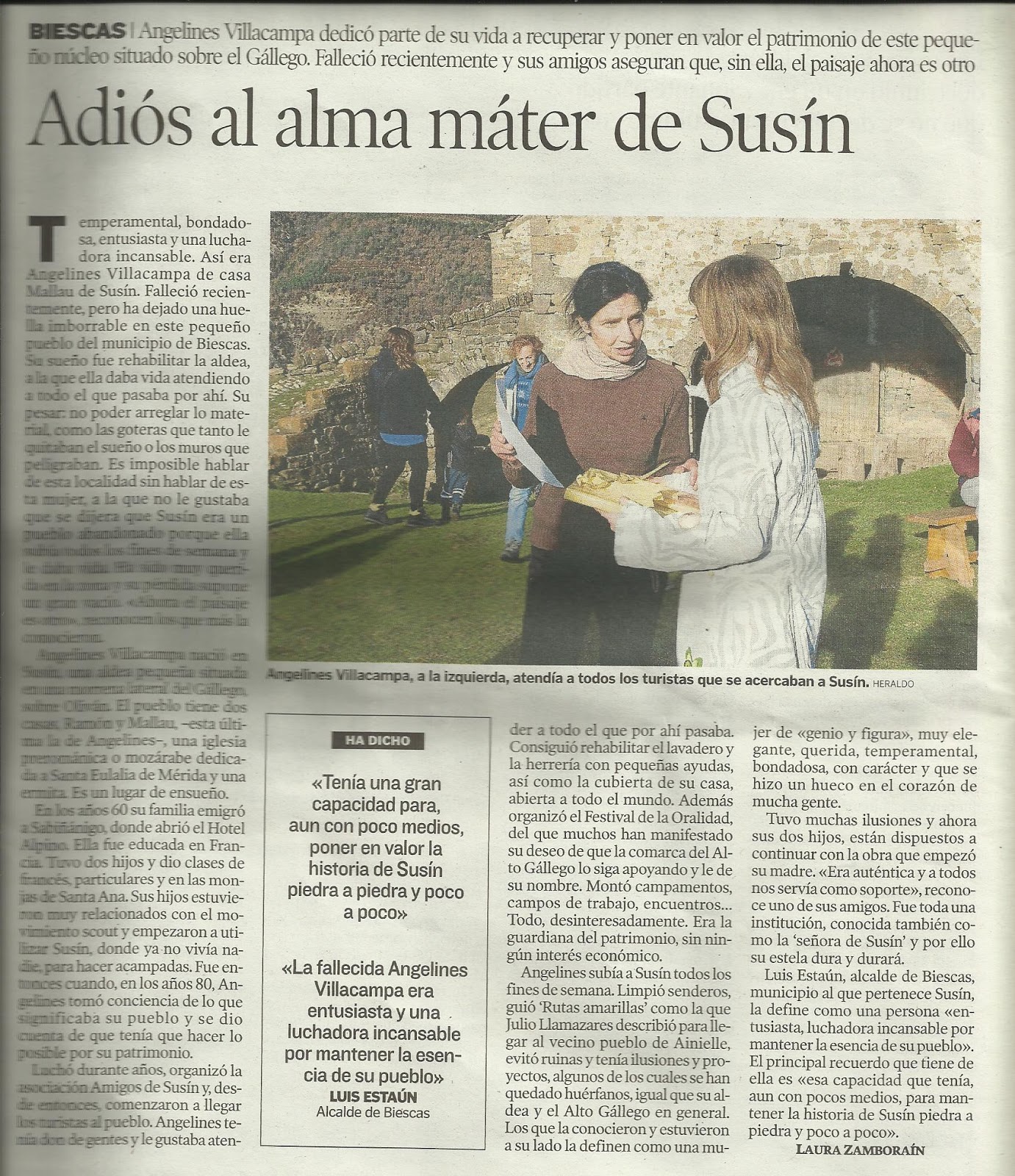 BLOG * SANTA ANA * SABI: SUSÍN e ISÍN. Dos iniciativas ejemplares.