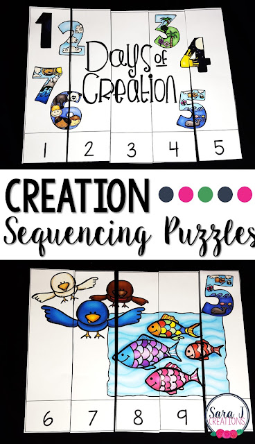 Classroom Freebies Too: Creation Sequencing Puzzles