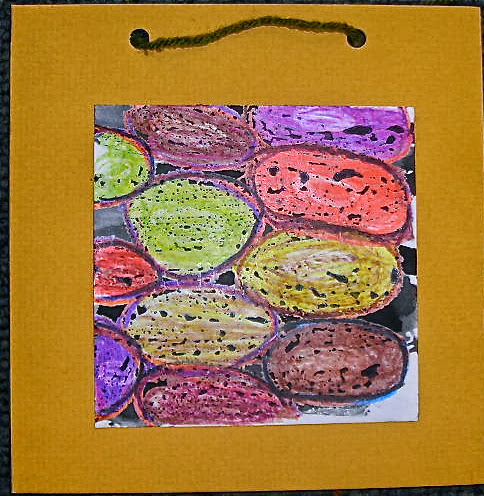 Fine Lines: Ornamental Corn & Crayon Resist