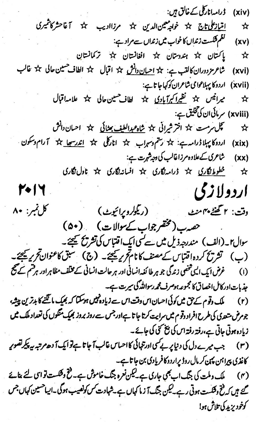 Education Is The Key To Success: Urdu Paper II For Class XII (Commerce ...