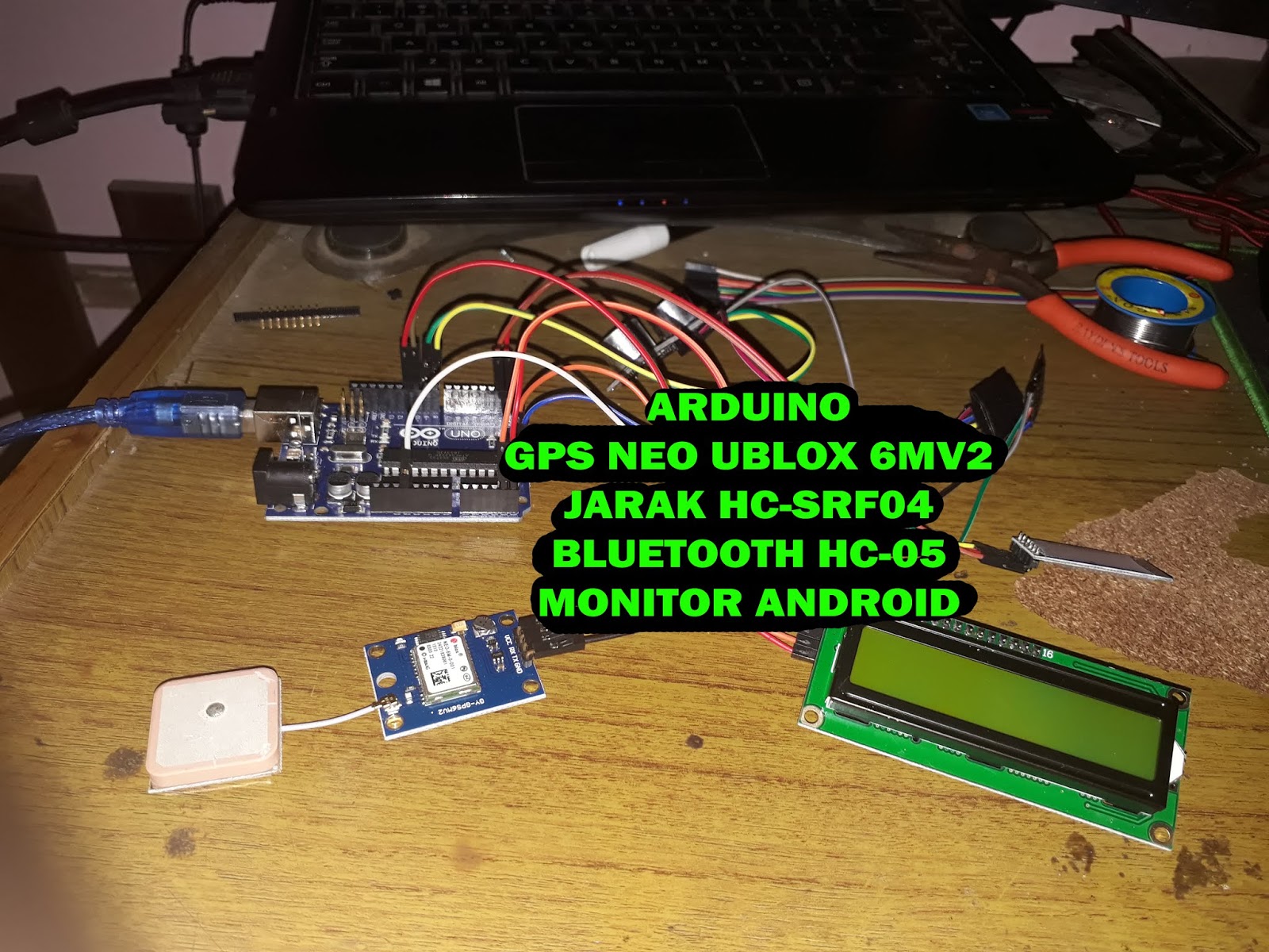 .: Membuat Alat Monitor Jarak HC-SRF04 dan Lokasi GPS NEO UBLOX 6MV2 ...