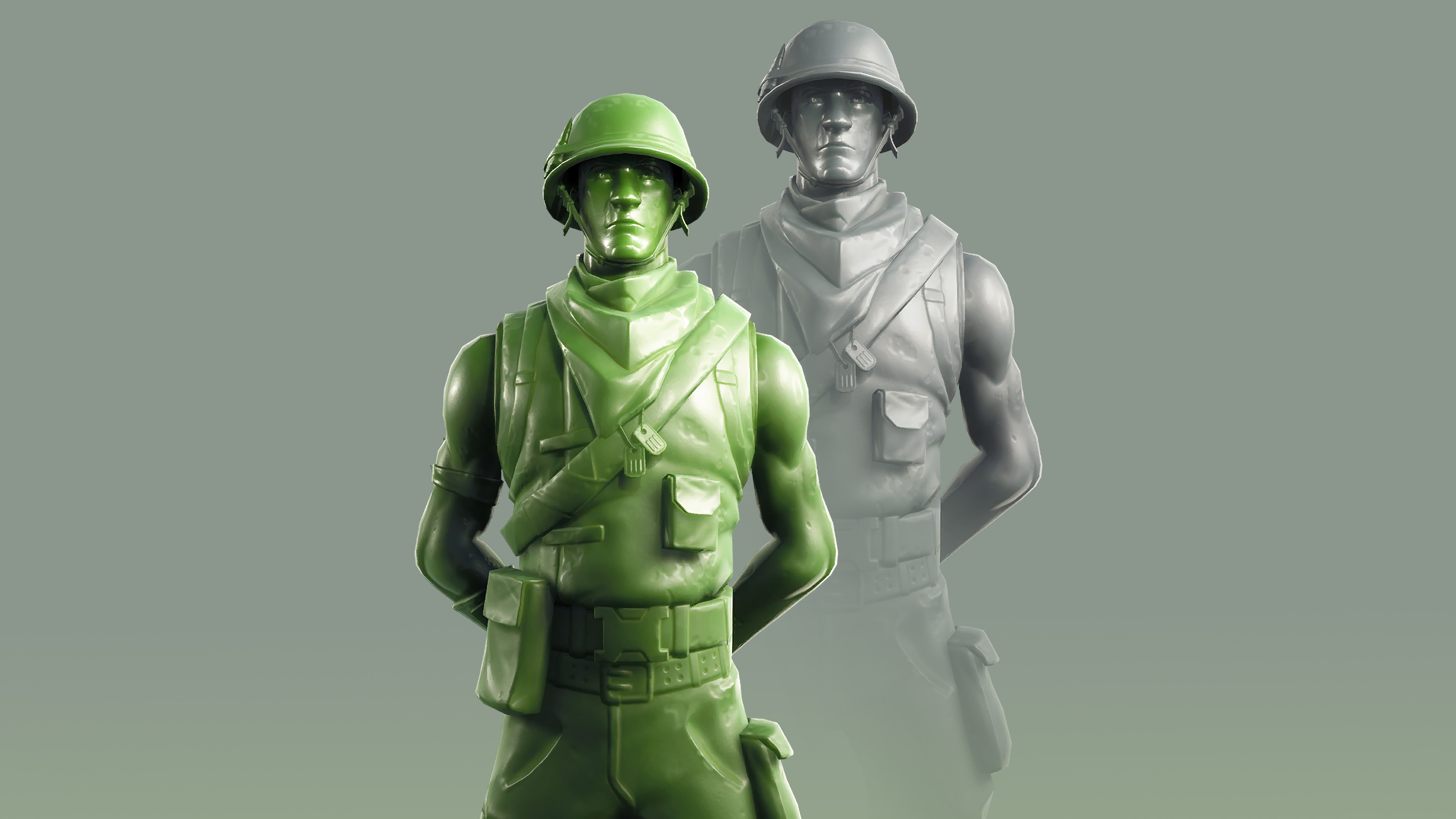 Fortnite, Plastic Patroller, Skin, Outfit, 4K, #274 Wallpaper PC Desktop