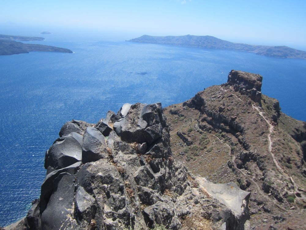 Volcanic Landscapes: Santorini caldera, Greece, June 2014
