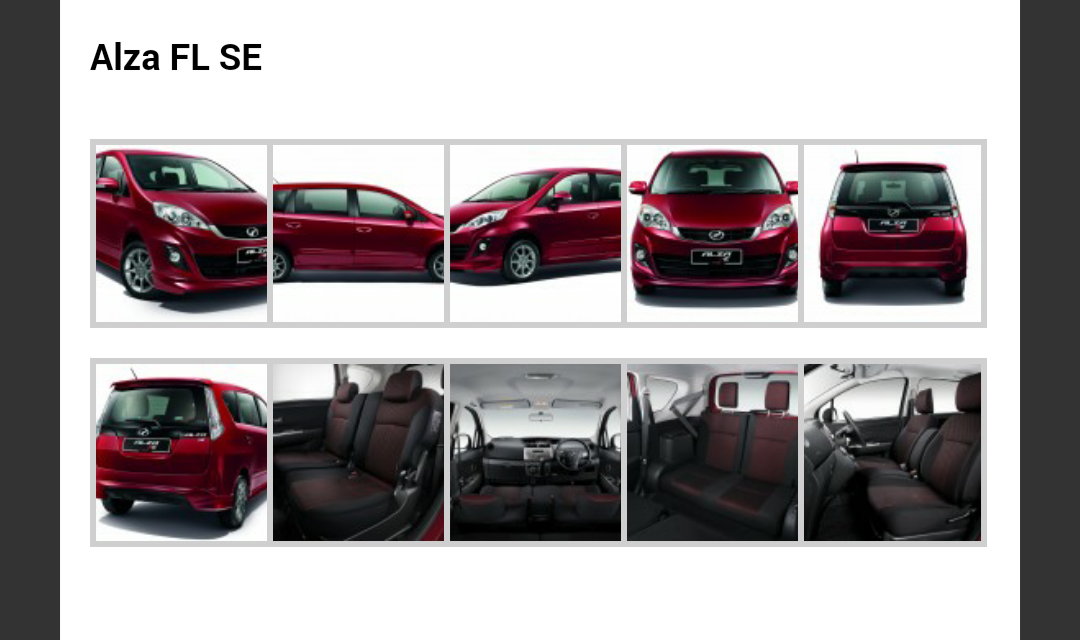 Berita Kereta Sewa - Perodua Keluar Alza Model Baru 2014