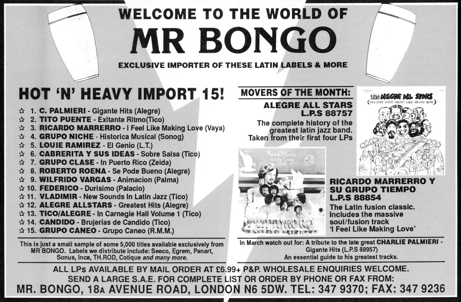 RAIDER OF THE LOST RACKS: MR BONGO RECORD SHOP
