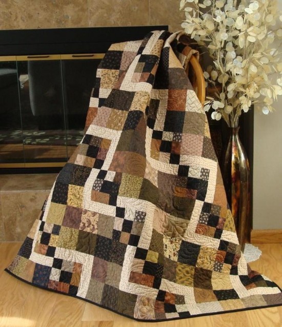 Quilt patchwork simple different colors