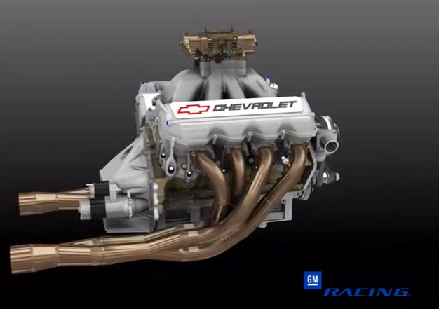 คลิปแอนิเมชั่น3Dการประกอบเครื่องยนต์GM Racing R07 EngineของCHEVROLET ...