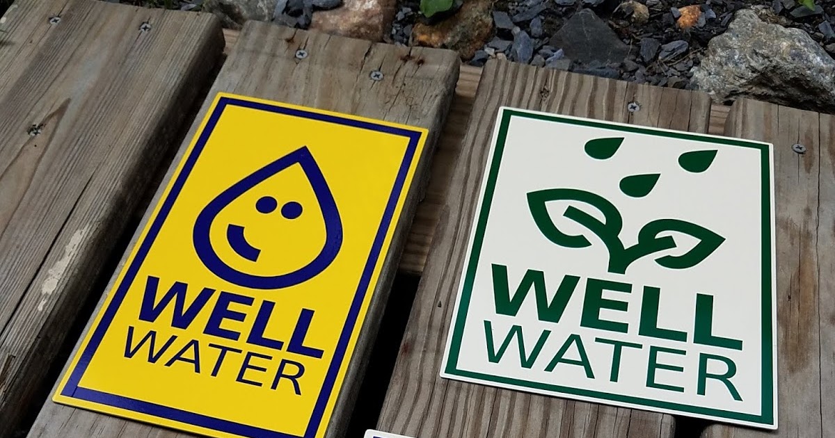 Good thing the Well Water signs don't need an oven to finish