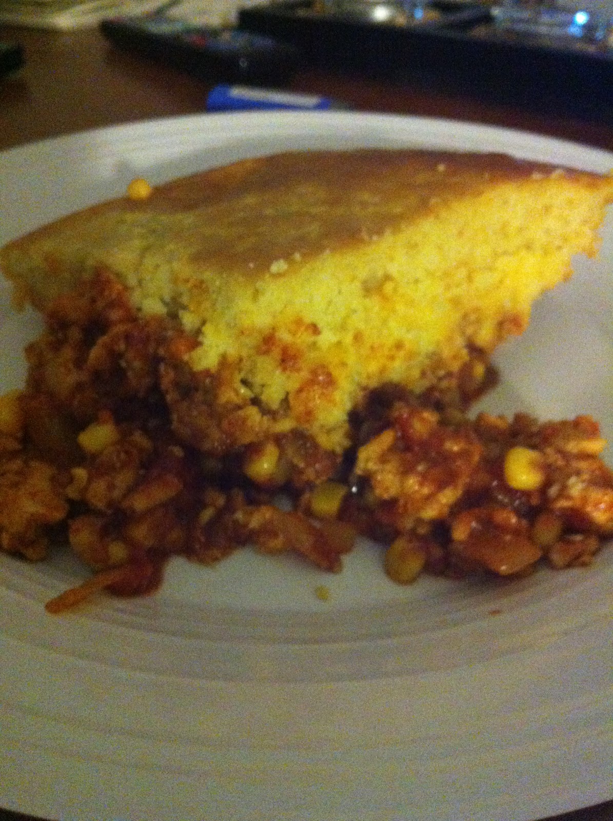 No Time Like Food Time: Turkey Chili with Cornbread Topping