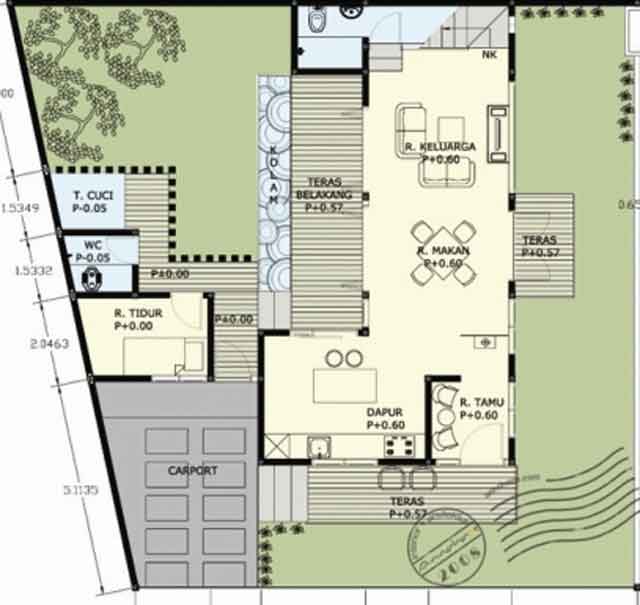 Contoh Denah Rumah dan Tata Ruang | Blog Interior Rumah Minimalis