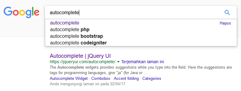 Cara Membuat AutoComplete TextField dengan JQuery