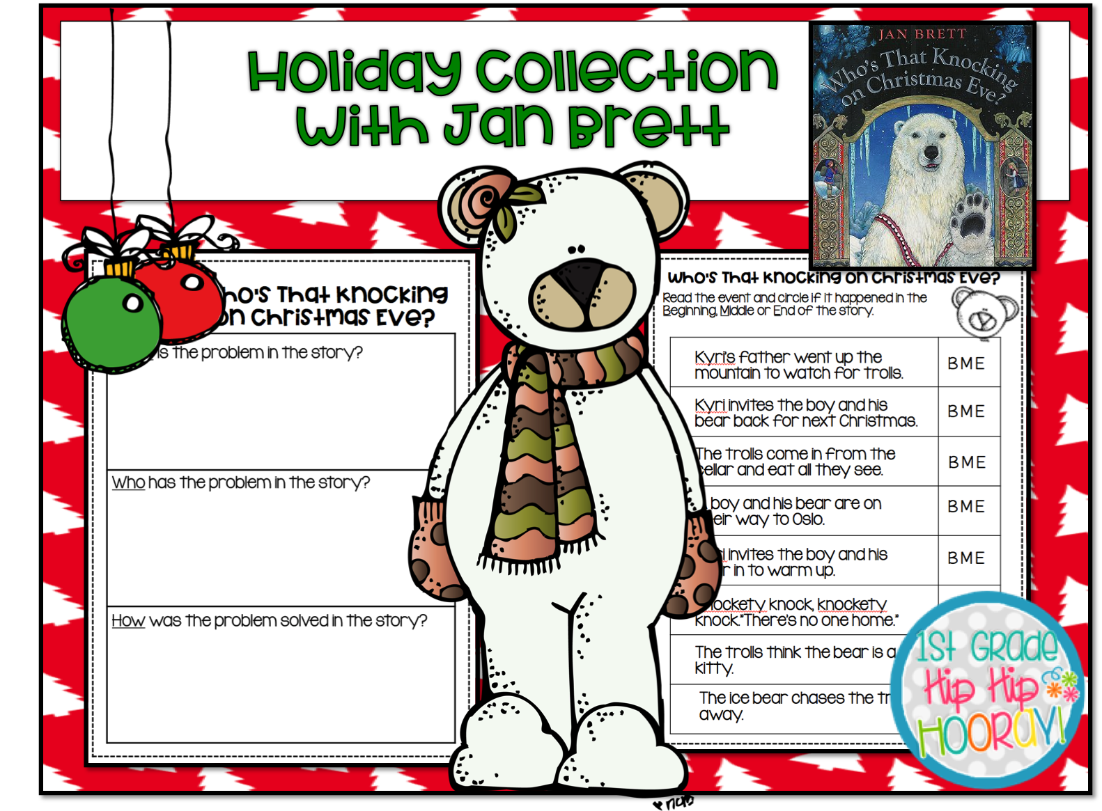 1st Grade Hip Hip Hooray!: A HOLIDAY COLLECTION WITH JAN BRETT!