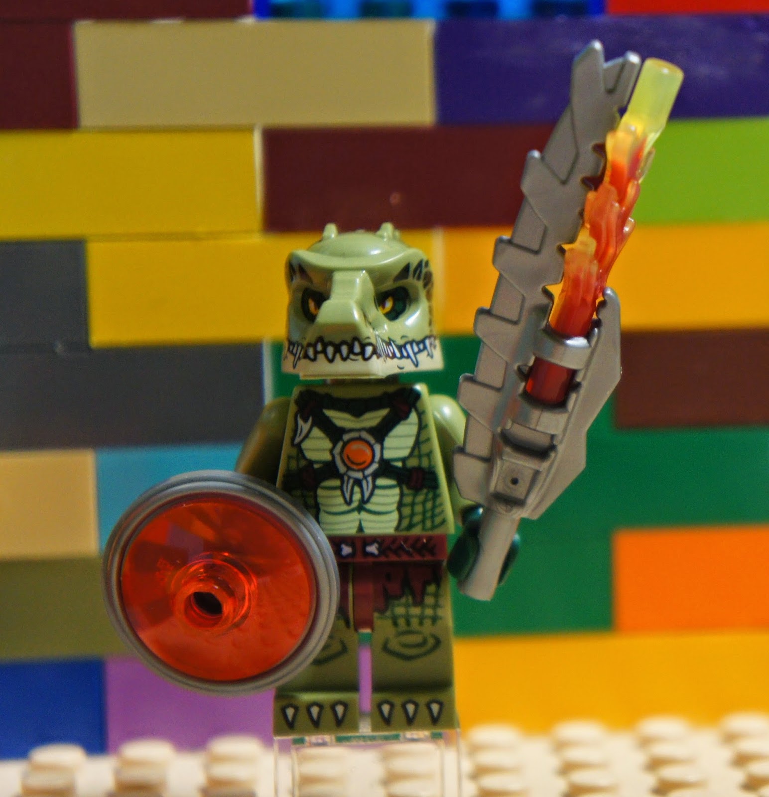 LEGO LOC122 CROCODILE WARRIOR #1 Minifigure Croco Tribe Legends of ...