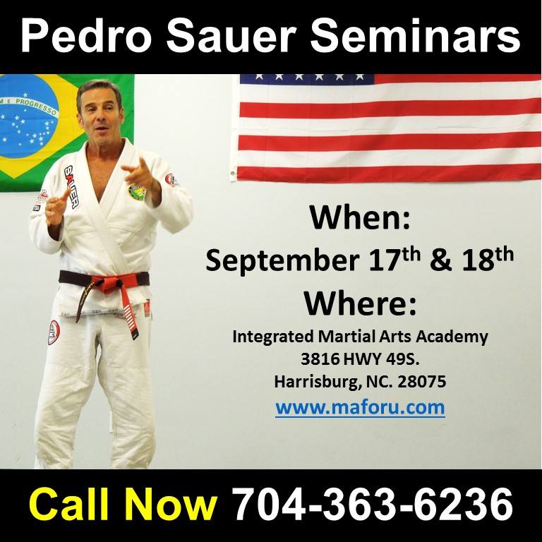 BJJ ONE NEWS: Pedro Sauer Seminars Sept. 2016 NC.